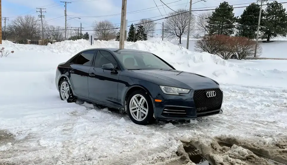 Audi A4 In Snow Winter Driving Explained Audi A4 In Snow Winter Driving Explained